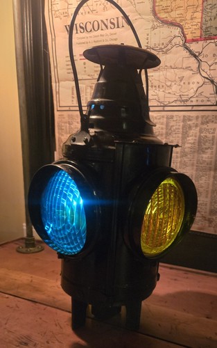 Arlington NJ USA 4 Way Railroad Dressel Signal Lantern Light Lamp ...