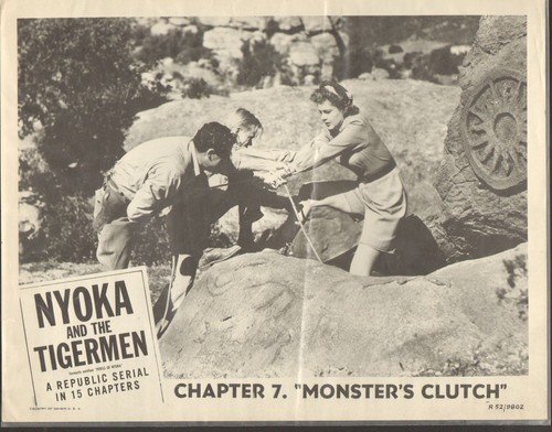 1952 MOVIE LOBBY CARD #1-0292 - NYOKA AND THE TIGERMEN serial CH 7 | eBay