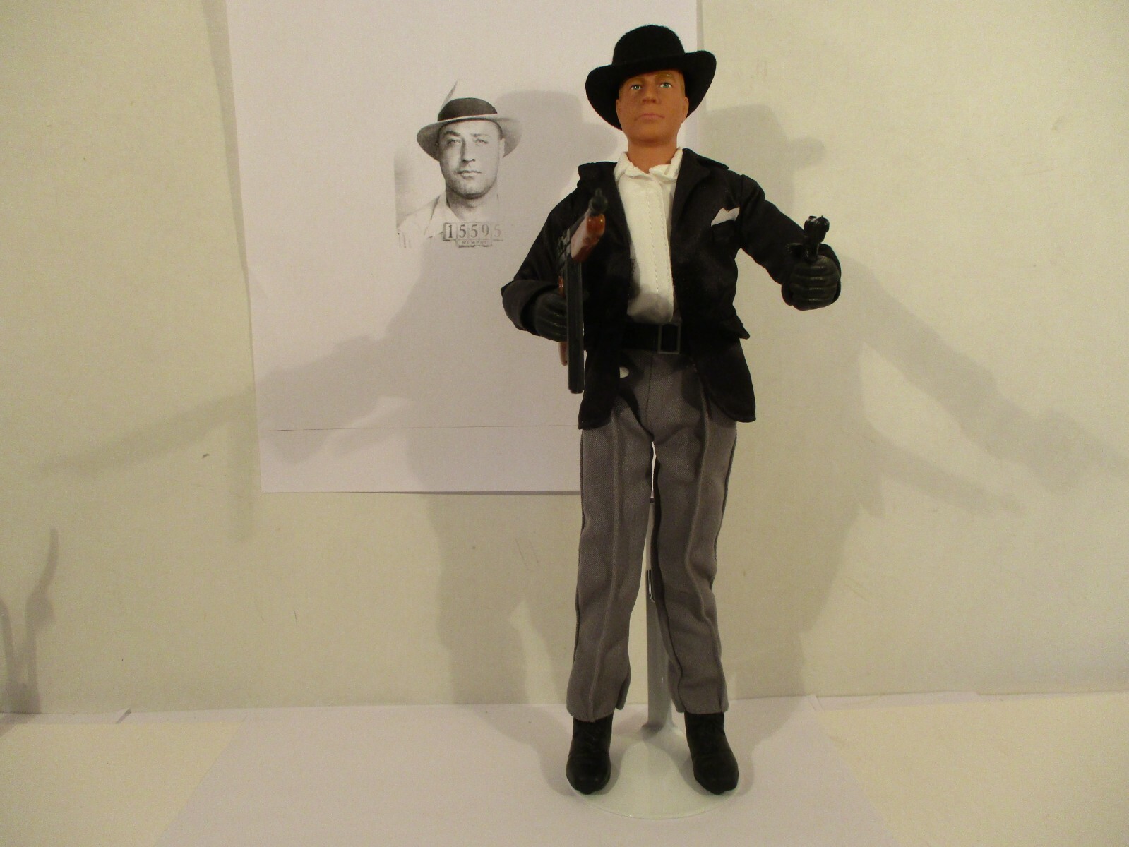 George Machine Gun Kelly gangster figure 12" 1/6 Prohibition bootlegger ...