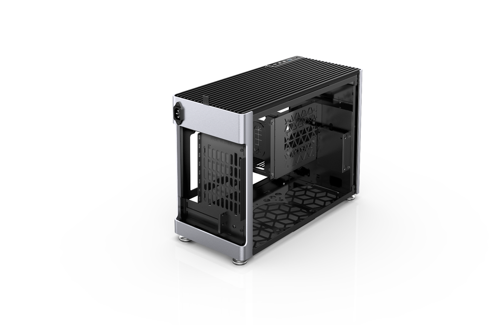 Jonsplus i100 Pro Mini-ITX Gaming Case, Unobtainium w/ Ventilated Metal ...