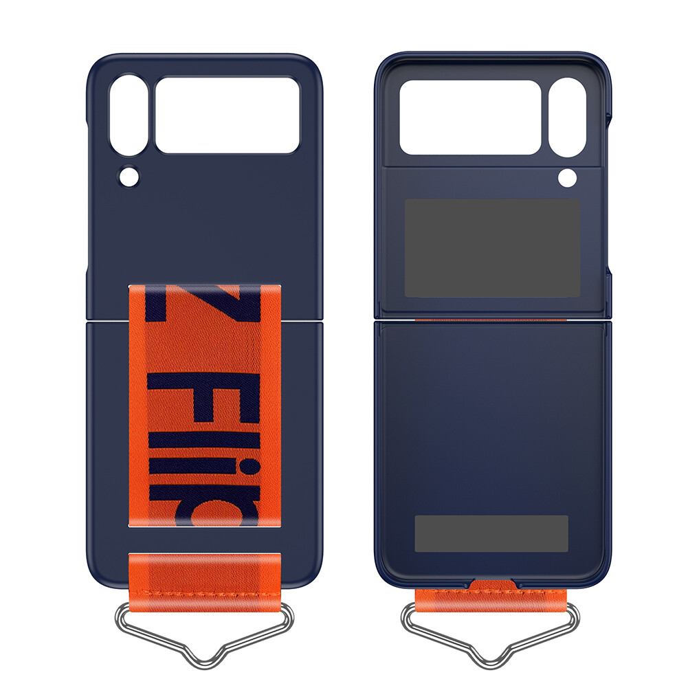 Plastic Back Cover Full Phone Case for Galaxy Z Flip4 5G (Dark Blue) | eBay