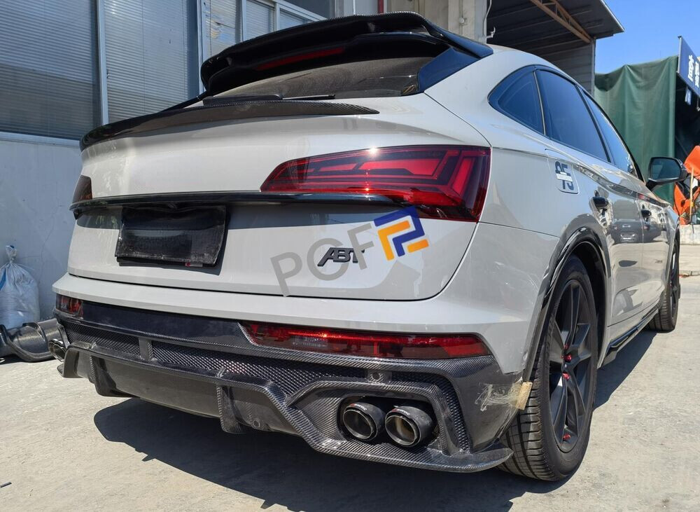 Real Carbon Rear Spoiler Trunk & Roof Lid Lip Wing For Audi Q5 SQ5 ...