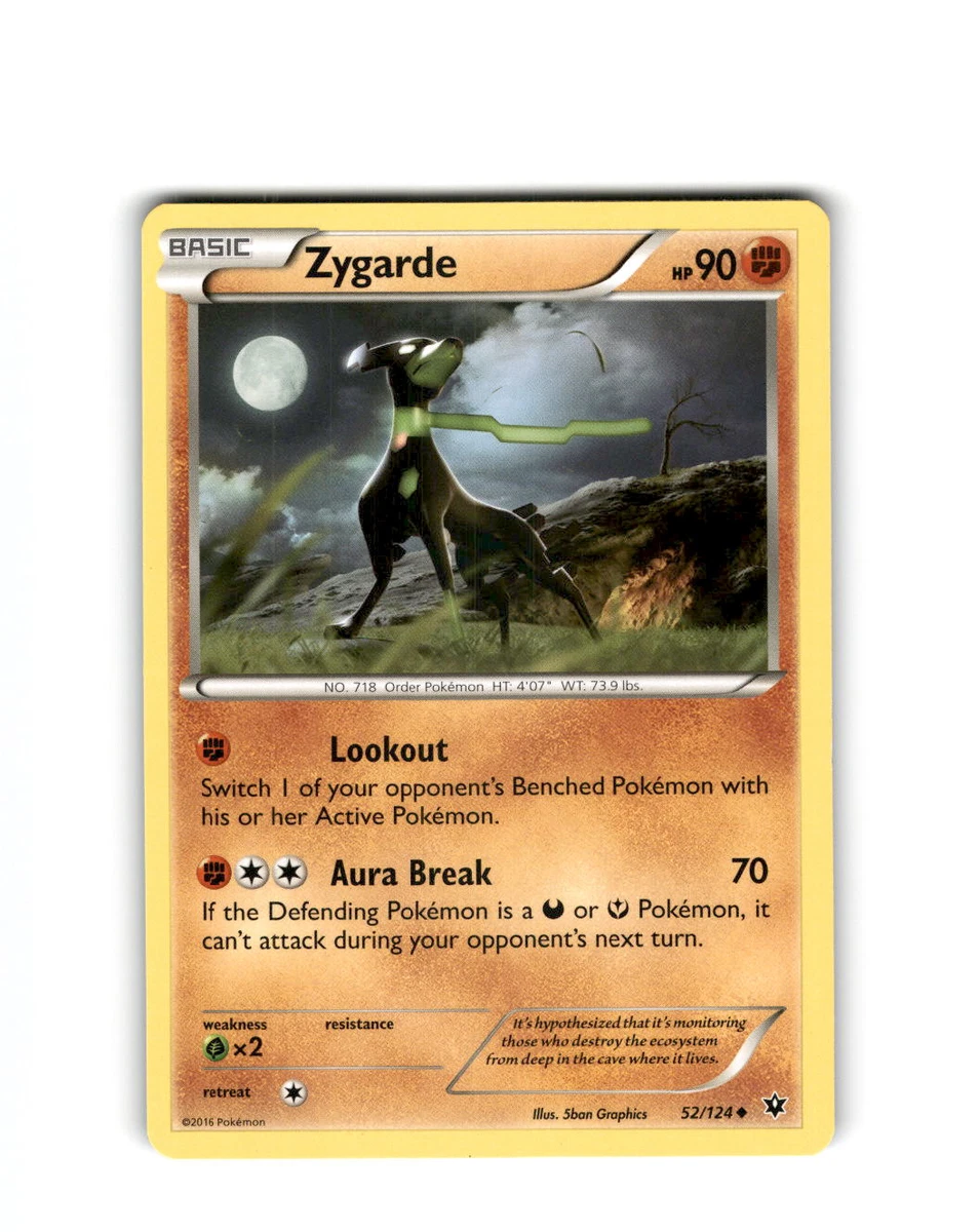 Zygarde Pokemon X Card