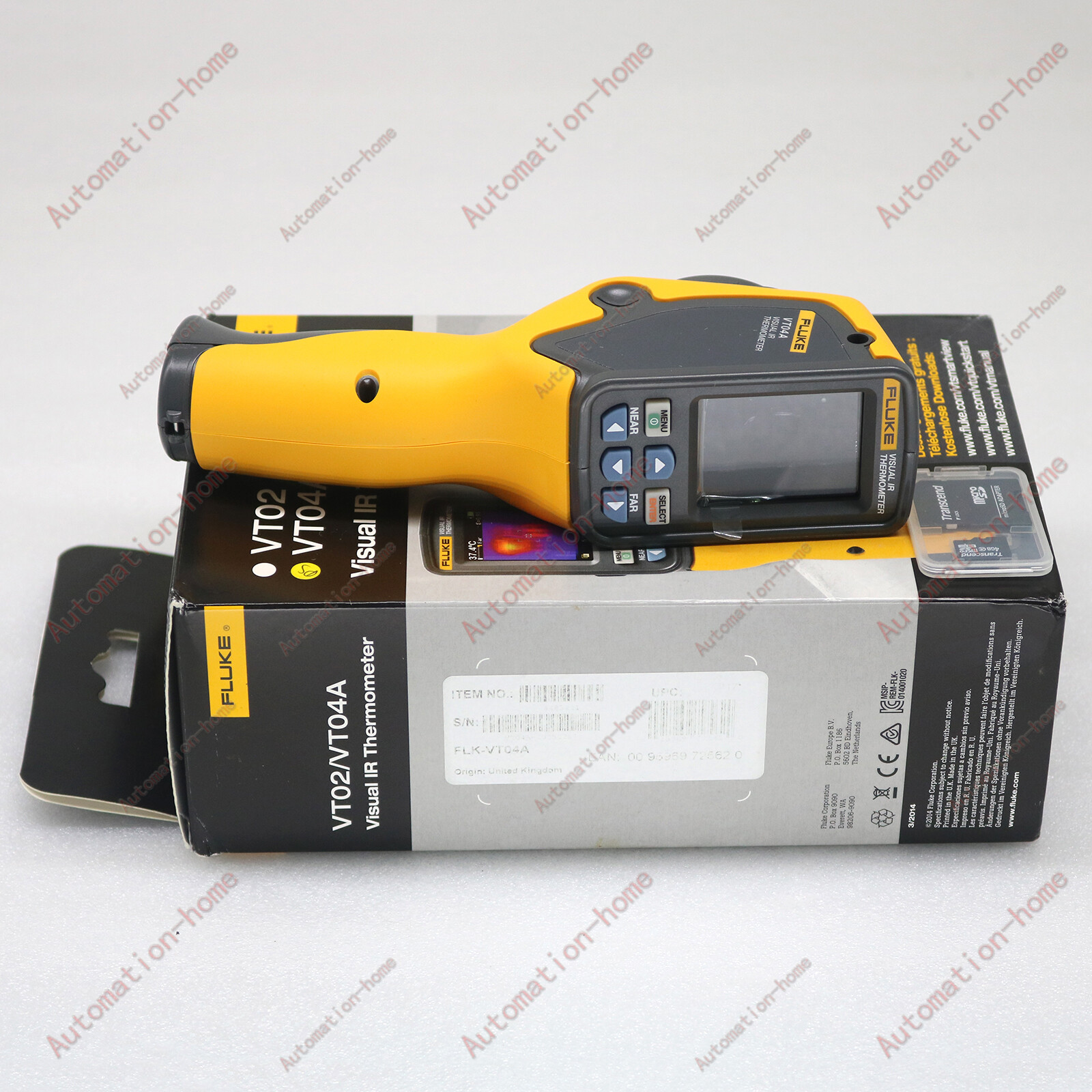 FLUKE VT04A Visual IR Thermometer / Infrared Thermal Camera Temp Meter ...