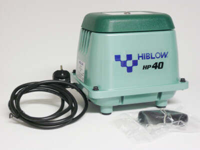 HiBlow HP-40 Komplettpaket m. Verteiler, Schlauch und Luftsteinen 40 L ...