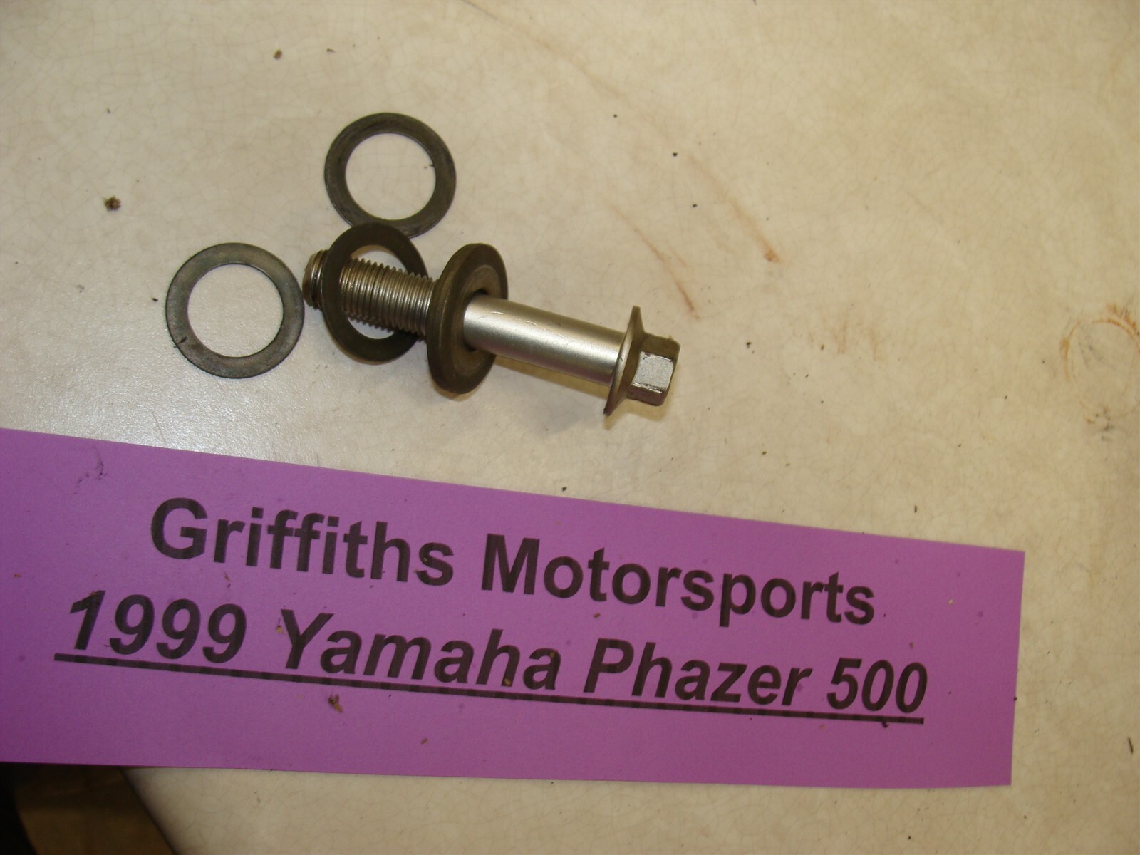 1999 YAMAHA Phazer 500 8DJ aluminum secondary clutch bolt shims washer ...