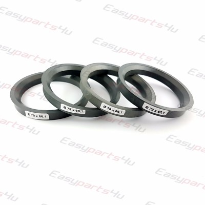 4x spigot rings 79,0 mm - 66,1 mm Conversion for alloy wheels | eBay