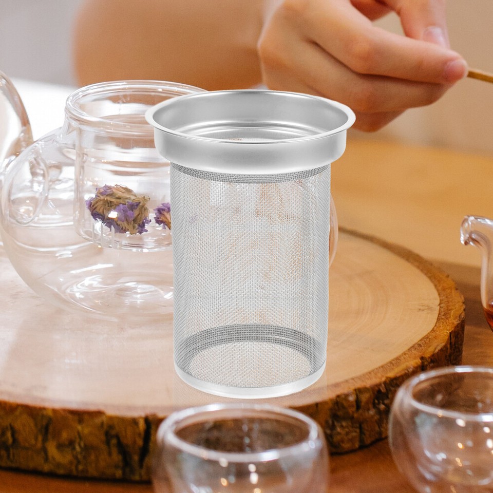 2 Pieces Replacement Metal Mesh Teapot Strainer Stainless Steel Filters ...