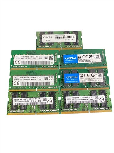Lot of 7 Mixed Brand 16GB DDR4 PC4 Mixed Speed Laptop Memory RAM | eBay
