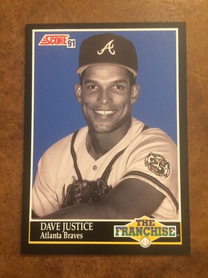 Dave Justice 861 The Franchise Score 1991 MLB Baseball Trading Card | eBay