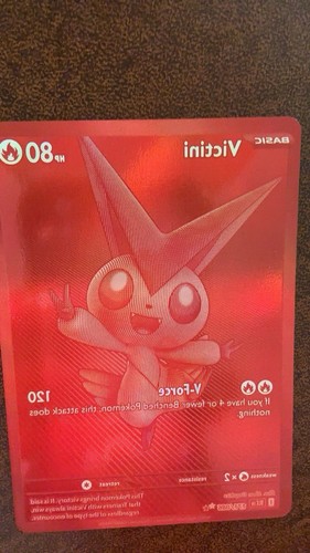 Victini 171 Red Holo From Black Bolt English Pokémon Trading Card | eBay