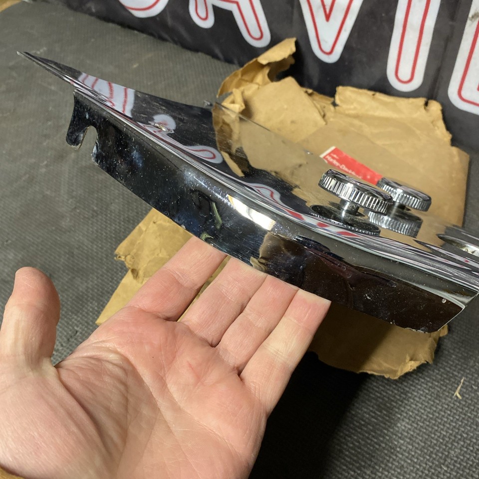 HARLEY PANHEAD SHOVELHEAD CHROME FRAME COVER FOR 1964-84 FLH 4 Speed ...