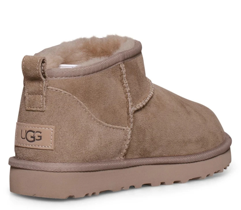 UGG CLASSIC ULTRA MINI CARIBOU WOMEN'S BOOTS SIZE US 6 SUEDE FUR ...