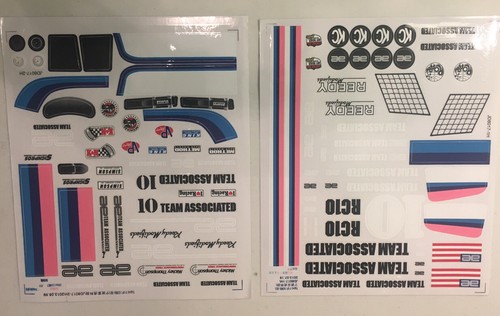 RC10 Classic Decal Sheet Rerelease Boxart Authentic Team Associated ...
