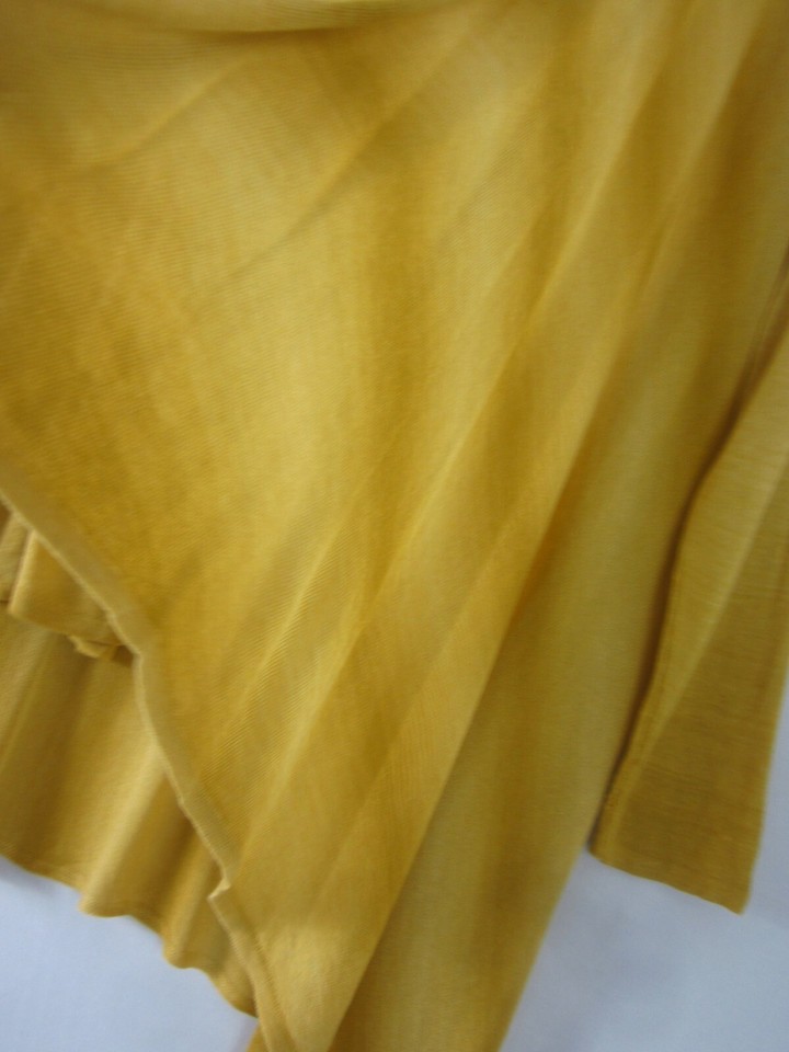 New Renee Greenstein Attitudes Womens S Yellow Ombre LS Open Knit Cardigan NWT | eBay