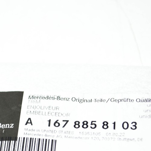 NEW MERCEDES-BENZ GLE W167 FRONT LEFT BUMPER TRIM MOLDING A1678858103 ...