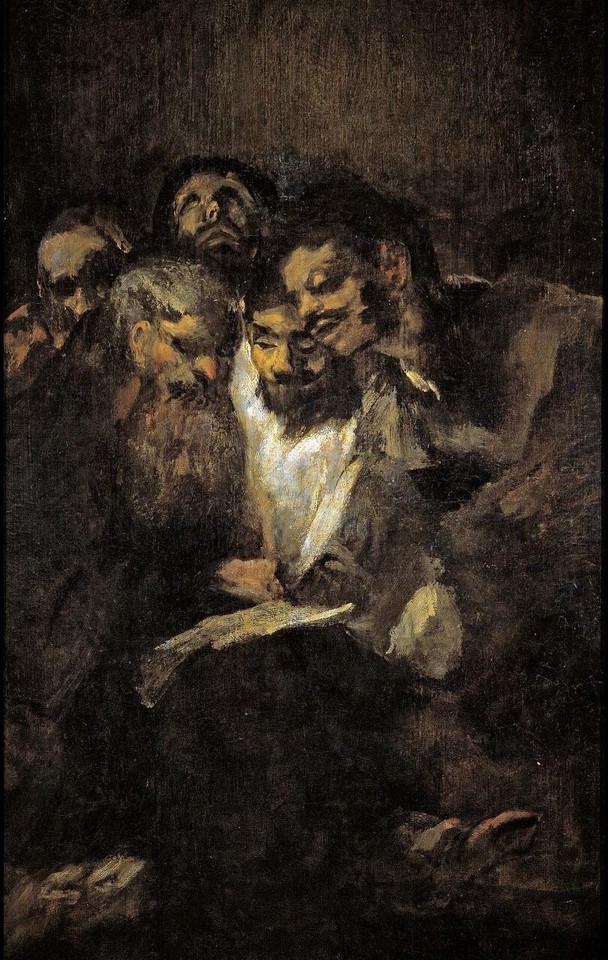 Oil painting Reading-Francisco-de-Goya-y-Lucientes-Oil-Painting Reading ...