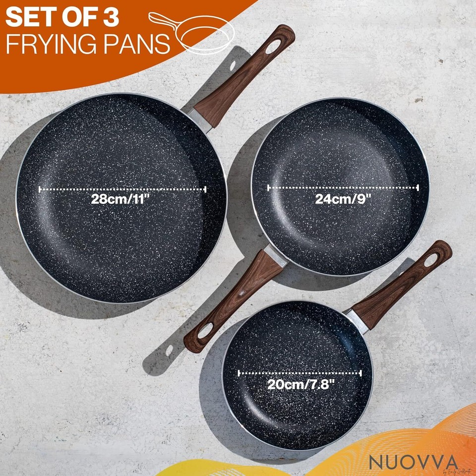 Marble Cookware Collection: Frying Pans, Woks, Sauté Pans, and ...
