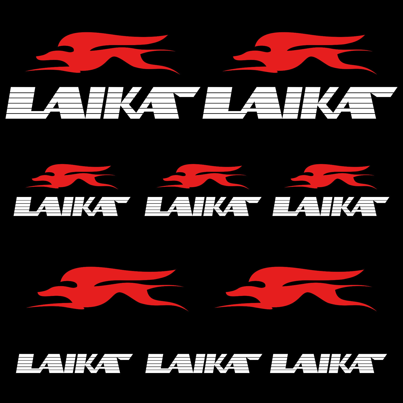 LAIKA aufkleber sticker wohnmobil camper wohnwagen caravan 10 Stücke ...
