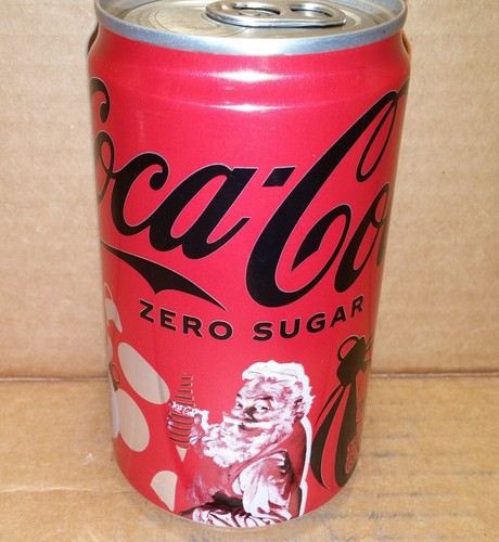 Coke Coca-Cola Zero Sugar 7.5 oz Christmas Santa Can - "Sip, Scan ...