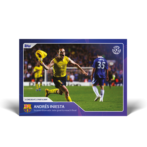 Topps Celebrates 30 Years UCL - Card 039 - Andres Iniesta - FC ...