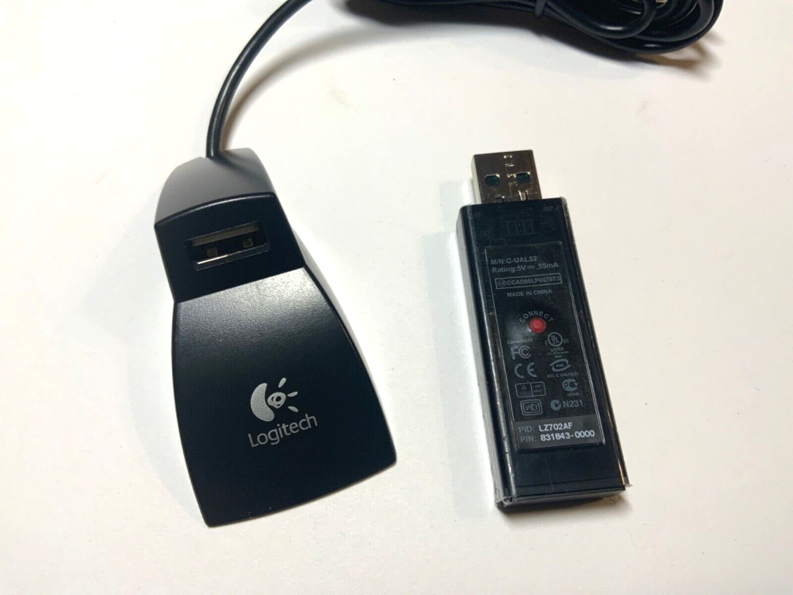 Logitech Wireless Keyb Mouse USB Mini Receiver SecureConnect C-ual52 ...