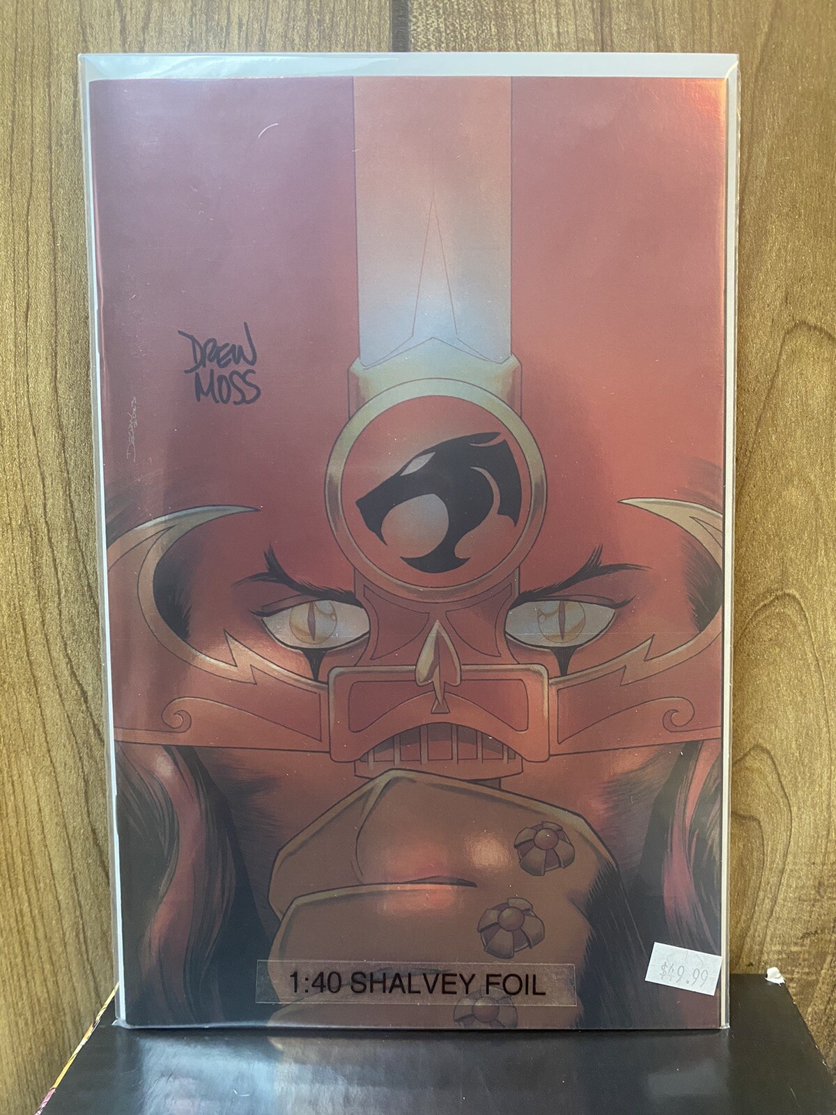 Thundercats #1 1:40 Declan Shalvey Foil Variant SIGNED by Drew Moss ...