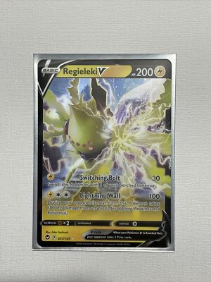 Regieleki V - 057/195 Ultra Rare Silver Tempest NM Pokemon TCG With ...