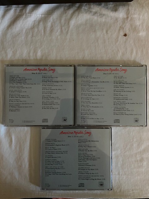 American Popular Song Smithsonian Collection Of Recordings Vol 1,2, & 3 ...
