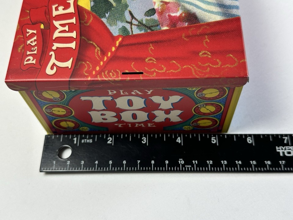 Blue Q Play Time Toy Box Cigar Box Tin Retro Collectible With Slip *See ...