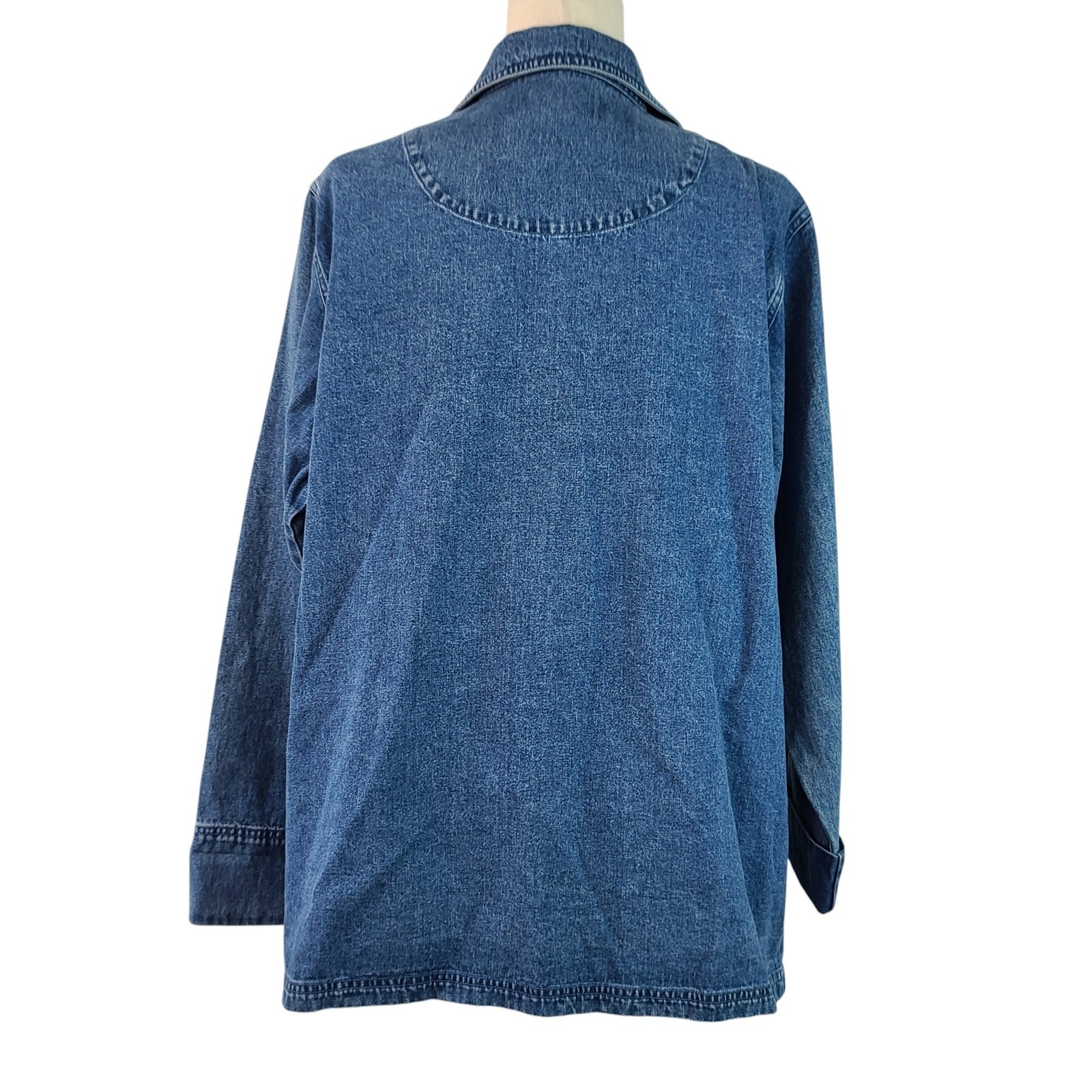 Appleseeds Blue Denim Vintage Jacket Blazer Chore Coat Large | eBay