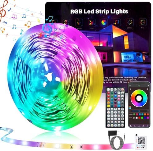 100FT Led Lights for Bedroom, Color Changing RGB Led Strip Lights ...