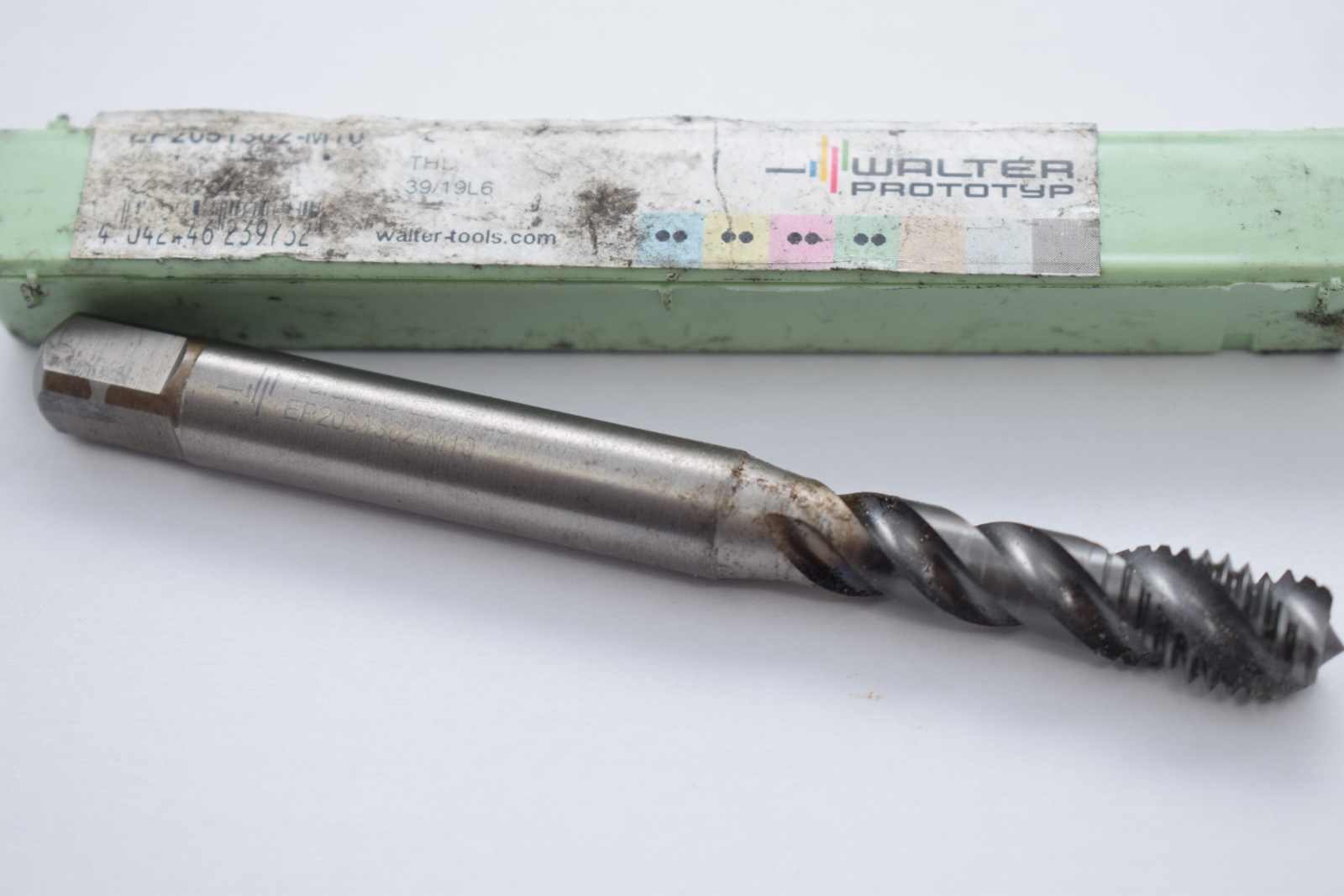 Walter EP2051302-M10 HSS Machine M10 X 1.5 Tap 6HX Spiral Flute Cutter ...