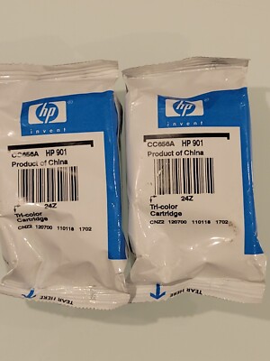 2 Hp Invent CC656A HP 901 Tricolor Ink Cartridge Factory Sealed | eBay