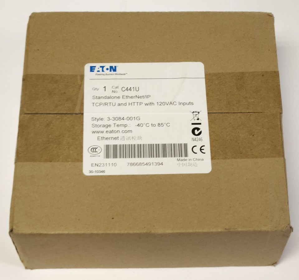 SEALED EATON C441U Stand Alone C440 Ethernet IP Module TCP RTU HTTP 120 ...
