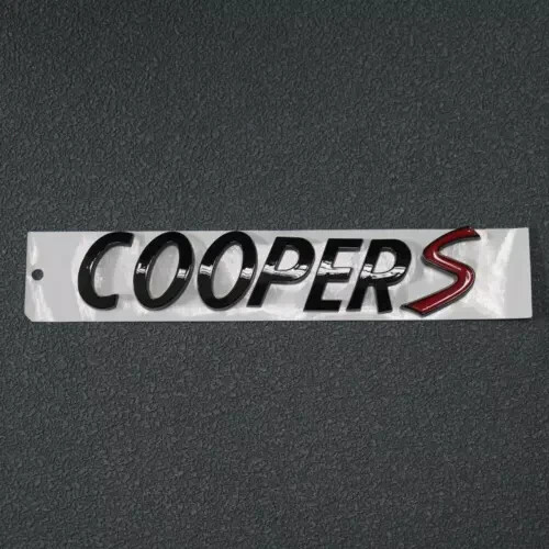 Gloss Black Red Cooper S Emblem Badge Sticker Replace For MINI R53 R56 ...