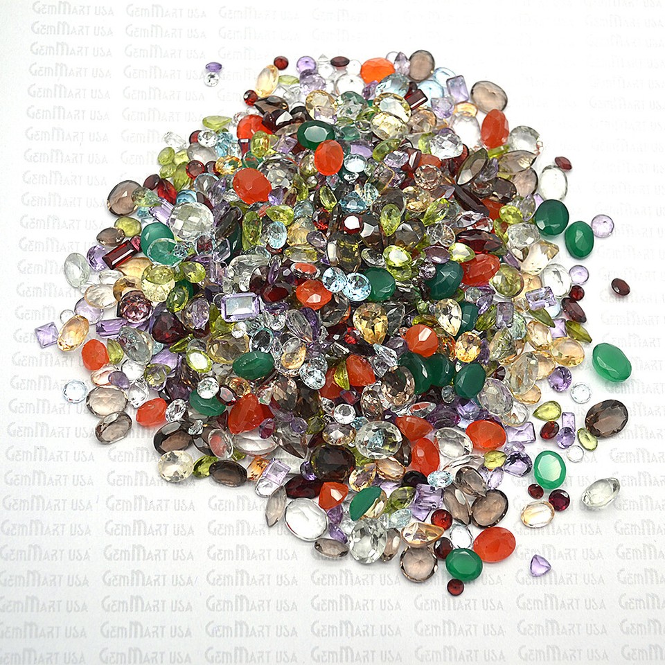 AAA Mixed Gems Semi Precious Loose Natural Gemstones Lots Faceted Cut 0 ...