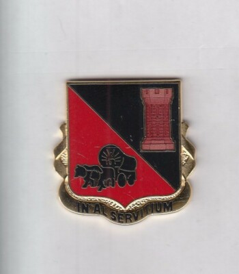 US Army 128th Engineer Battalion crest DUI badge c/b V-21 | eBay