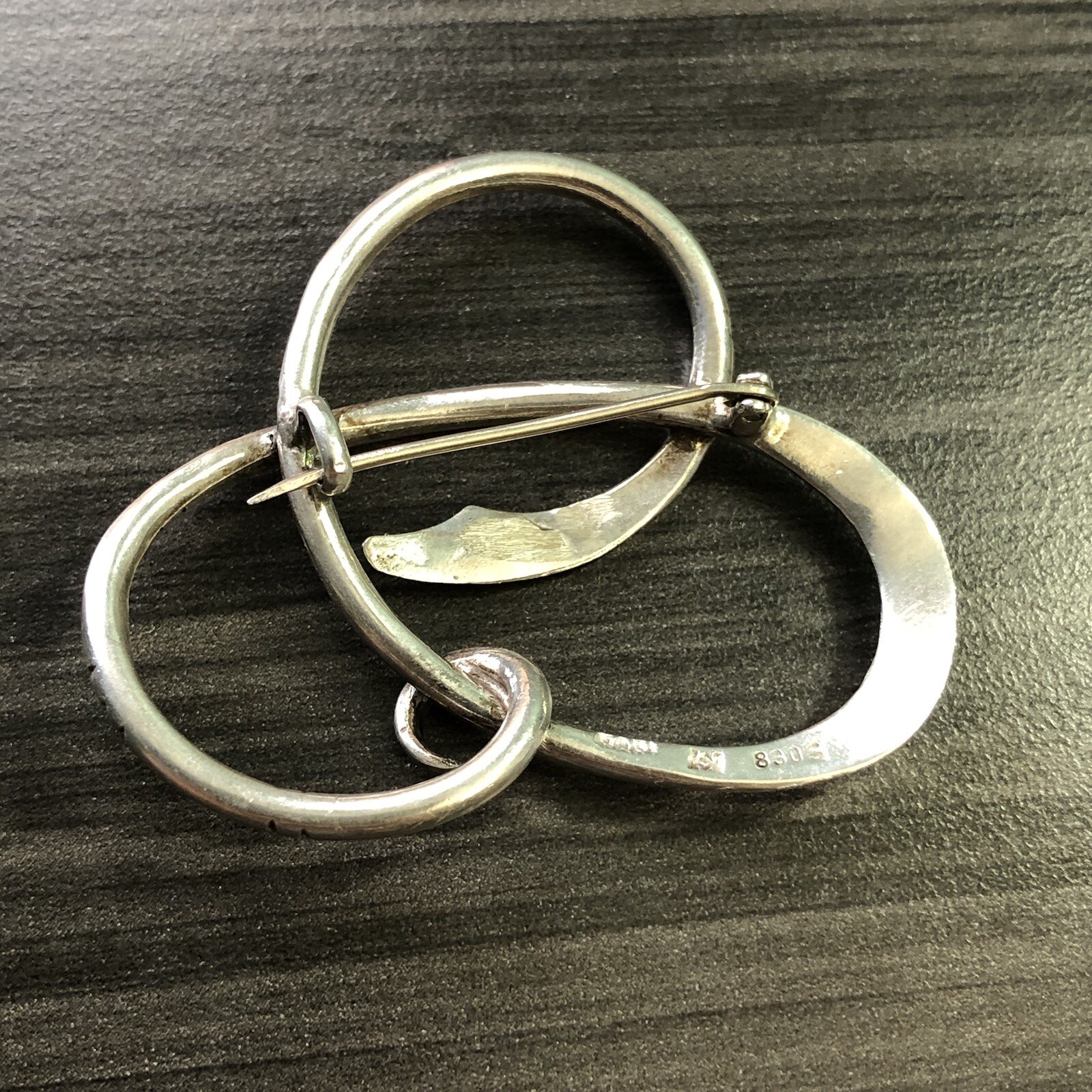 Antique SIGNED 830S Silver Snake Modernist Brooch - 8… - Gem