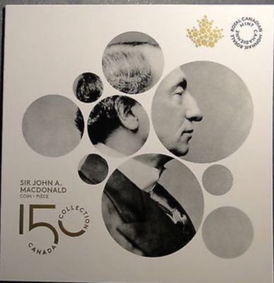 2015 Canada Sir John A. Macdonald $2 toonie coin w/ Collector Card ...