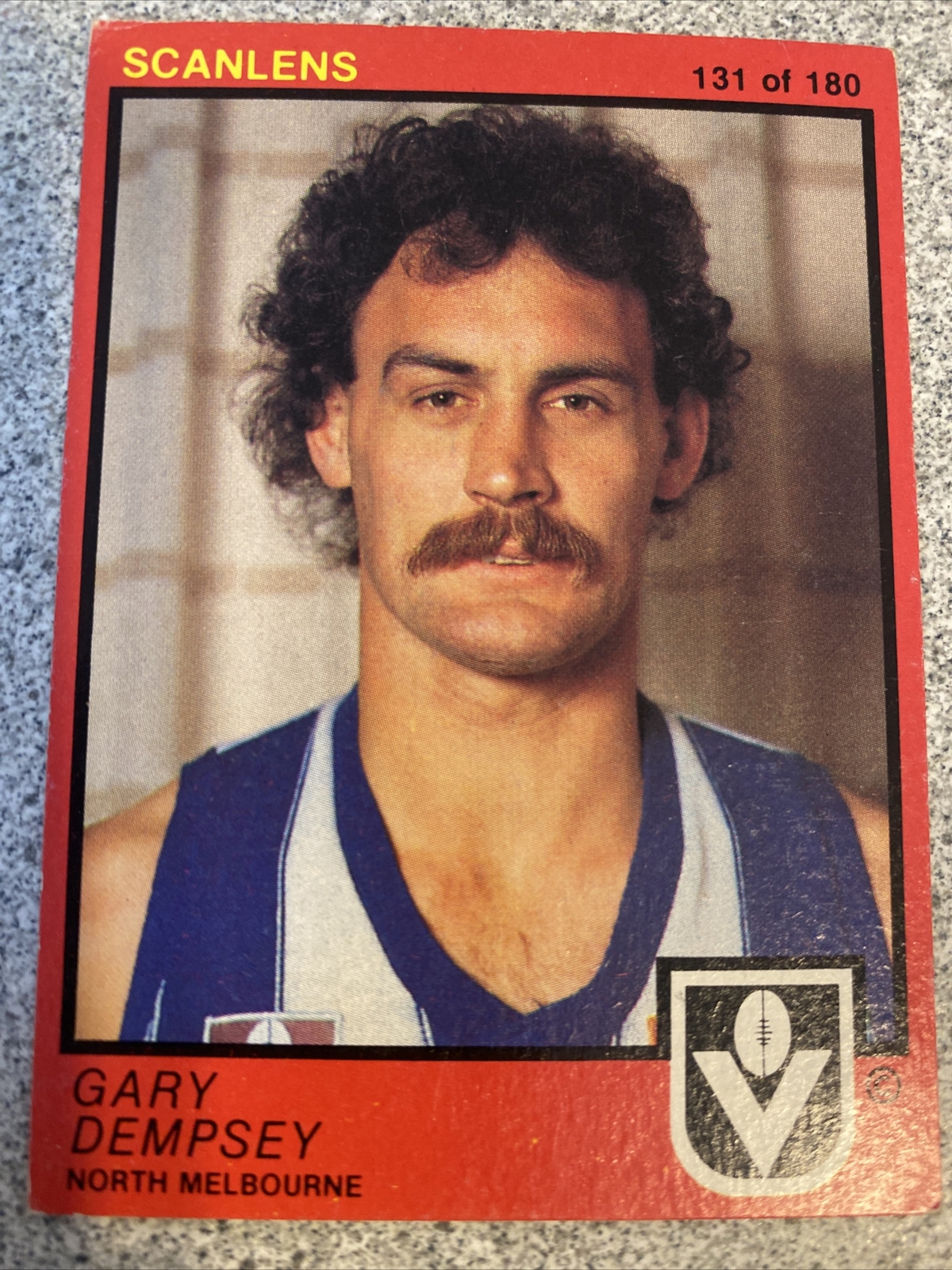 1982 VFL SCANLENS Football Card Gary Dempsey North Melbourne | eBay ...