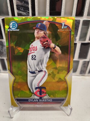 2023 Bowman Draft Sapphire Dylan Questad Yellow Sapphire Parallel /75 ...
