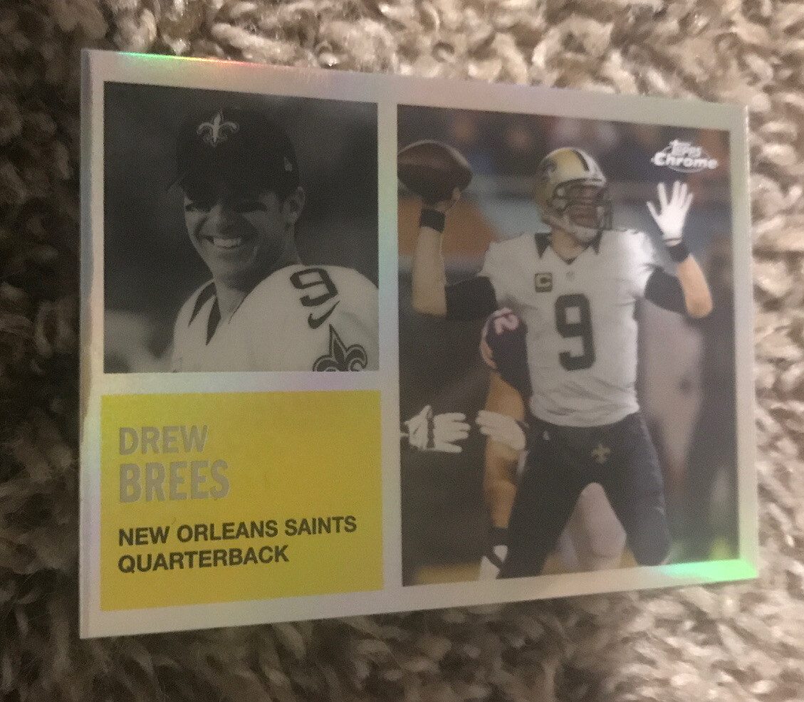 2015 Topps Chrome Mini 60th Anniversary DREW BREES REFRACTOR # 44/50 | eBay