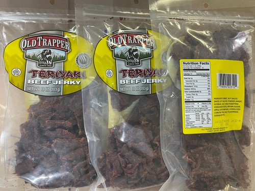 Old Trapper 3 Bags 10oz Each Of Teriyaki Flavored Beef Jerky. | eBay