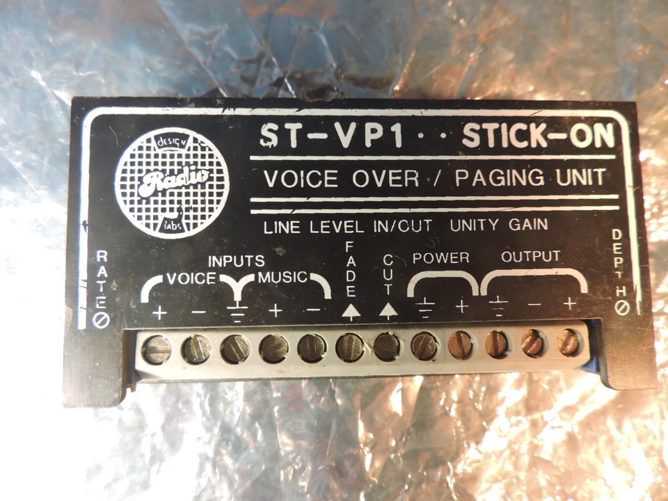 Radio Design Labs RDL Stick-On ST-VP1 Voice Over Paging Module | eBay