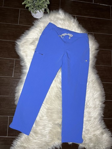 Figs powder blue cargo scrub pants sz small P | eBay