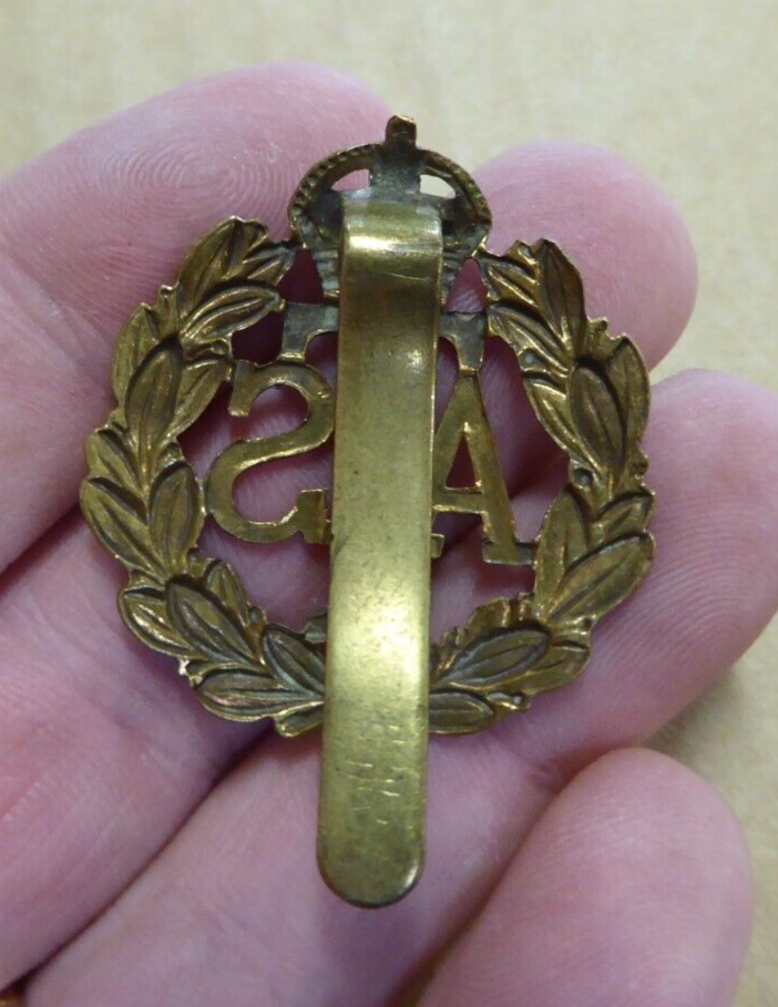 WW11 BRITISH AUXILIARY TERRITORIAL SERVICE HAT CAP BADGE | eBay