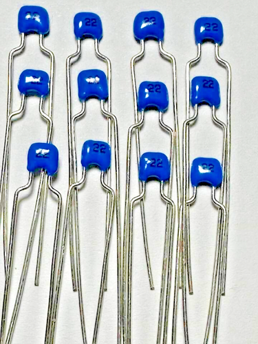 25X - 22pF @ 100V NPO/COG (5%) Radial Multilayer Ceramic Capacitor ...