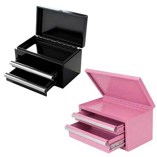 Three layer 3 drawer metal storage box toolbox with lock style latch ...