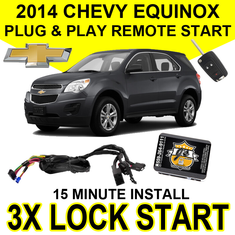 Js Alarms Plug Play Remote Car Starter 3X Lock For 2014 Chevrolet Equinox GM7